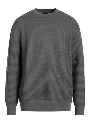 Armani Exchange Cotton Intarsia-knit Sweater - Grey