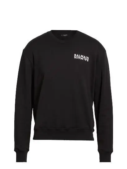Balmain Military Cotton Blend Sweatshirt - Black