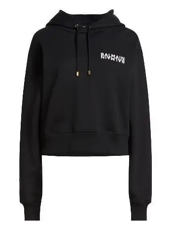 Balmain Sweatshirt Light Size Cotton - Black
