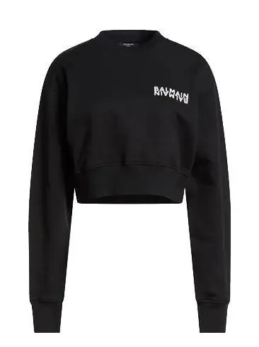 Balmain Sweatshirt Size Cotton - Black