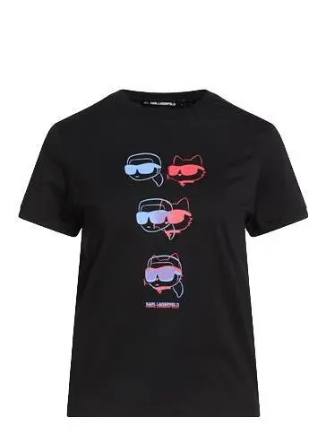 Karl Lagerfeld Printed Organic Cotton T-shirt - Black