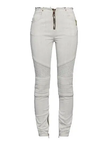 Balmain Jeans In Cotton And Elastane - White
