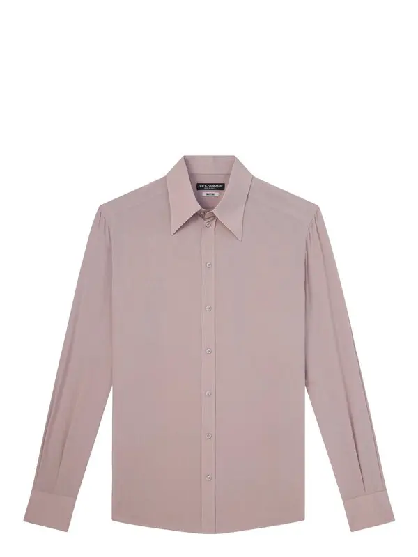 Dolce & Gabbana Silk Oxford Shirt - Pink