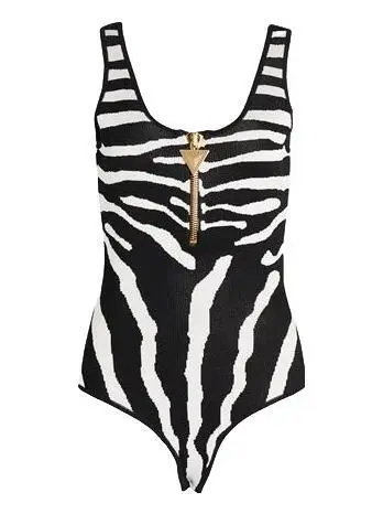 Balmain Bodysuit Size Viscose, Polyester, Polyamide - Black
