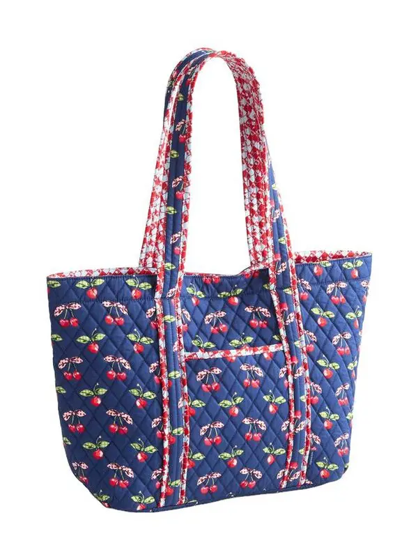 VERA BRADLEY Hathaway Tote Bag In Cherry Picking - Blue