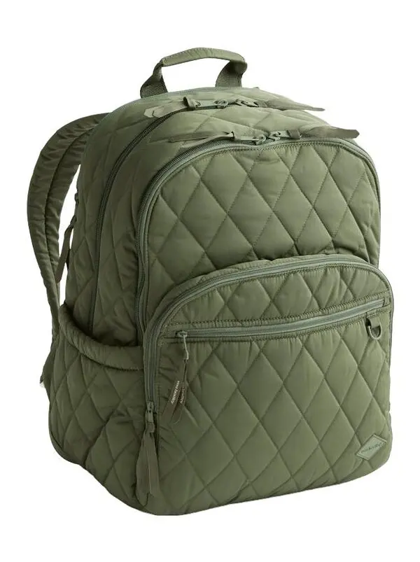 VERA BRADLEY Large Bancroft Quilted Backpack - Green