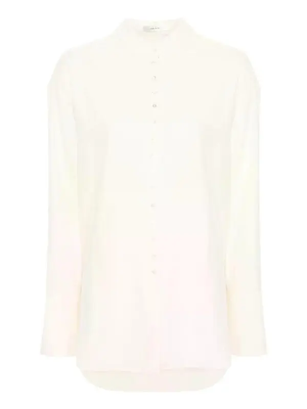 THE ROW Silk Buttoned Shirt - Neutrals