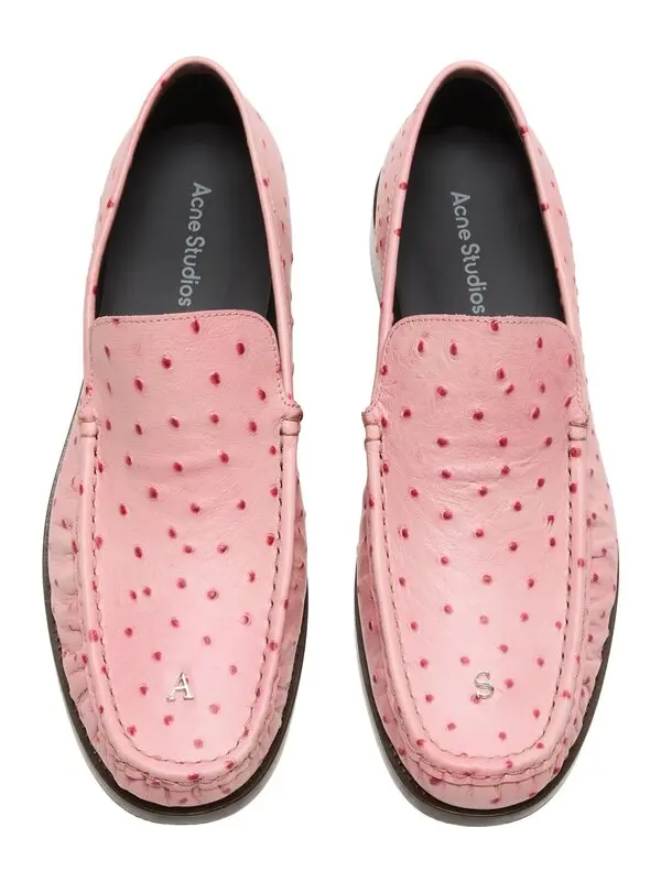 Acne Studios Leather Loafers - Pink
