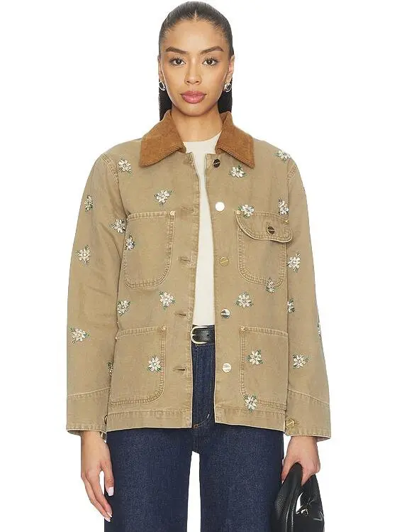 ALLSAINTS Bex Denim Jacket - Vintage Sand Brown
