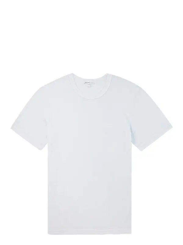 JAMES PERSE Combed Cotton-jersey T-shirt - Blue