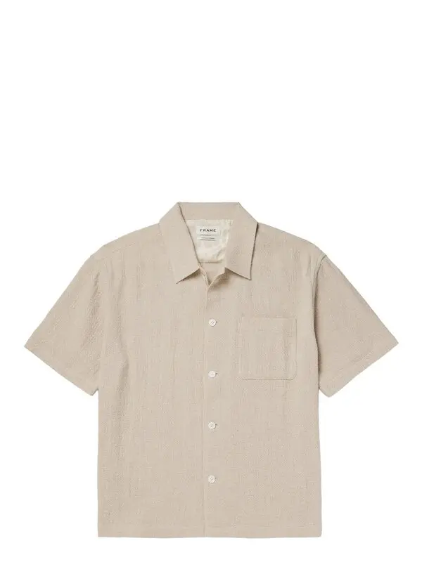 FRAME Cotton-blend Shirt - Neutrals