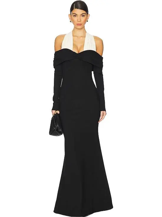 CAMILA COELHO Frankie Gown - Black