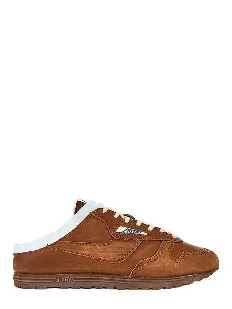 AUTRY Windspin Mule Sneaker In Cognac - Buff & Azure