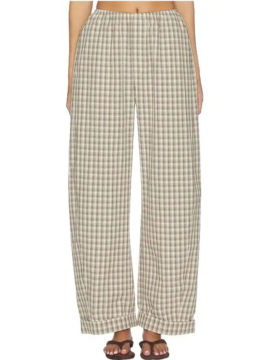 Nanushka Yayoi Pant - Creme & Grey