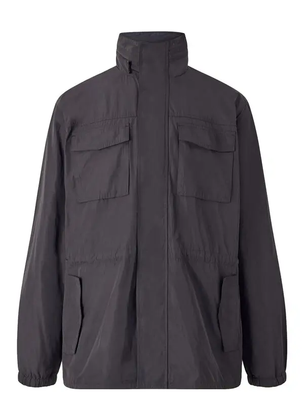 JAMES PERSE Zipped Windbreaker Jacket - Black