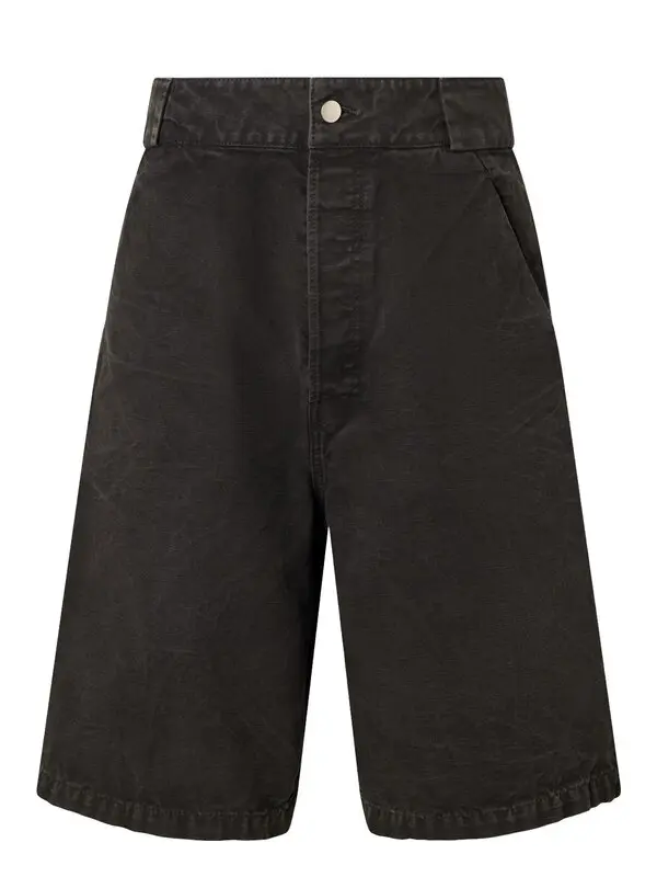 Fear Of God Utility Straight-leg Cotton Shorts - Black