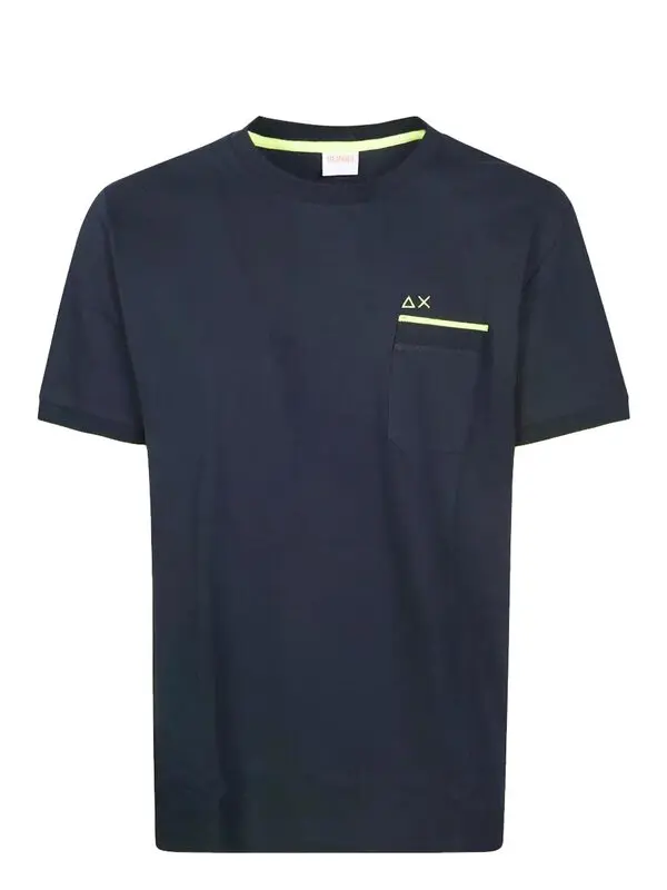 SUN 68 Cotton Piqué T-shirt - Blue