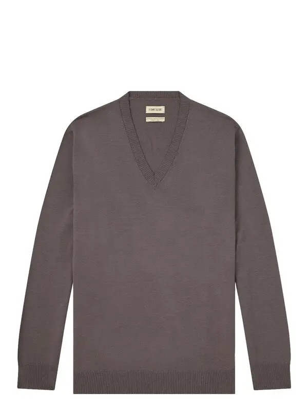 De Bonne Facture Saxophonist Wool Sweater - Brown