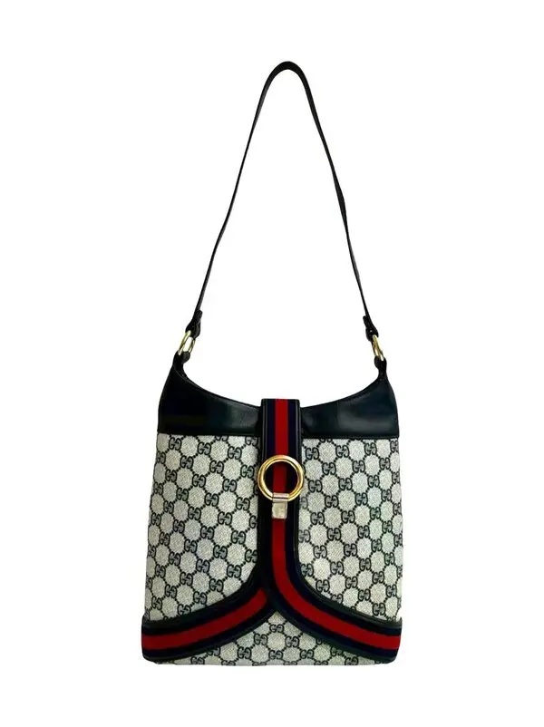 Gucci 20th Century Gg Supreme Web Shoulder Bag - Grey