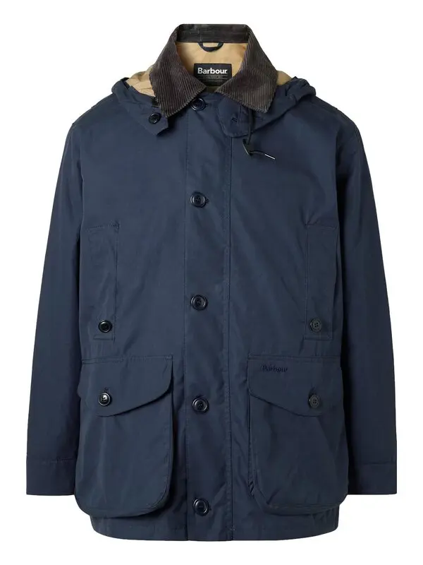 Barbour Ventile Endurance Showerproof Cotton Hooded Jacket - Blue