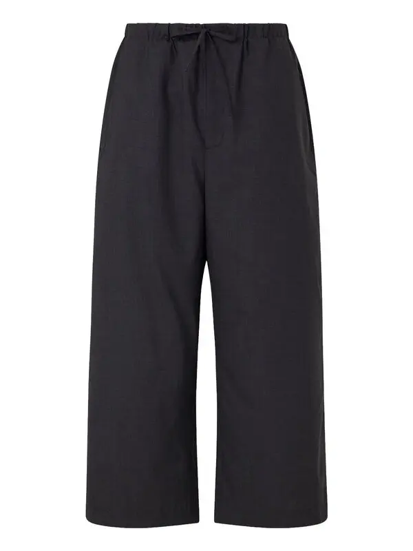 AMOMENTO Straight-leg Wool Trousers - Gray