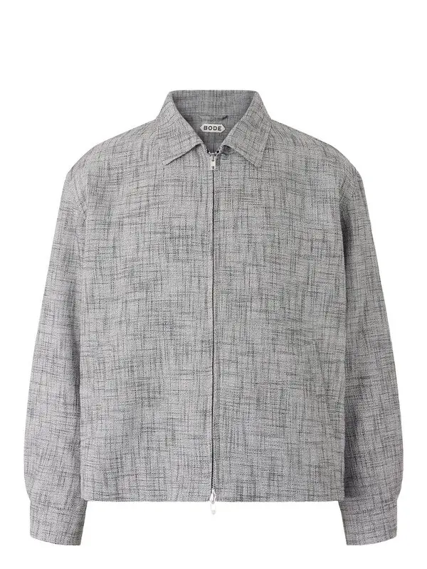 BODE Static Ohio Linen-blend Jacket - Gray
