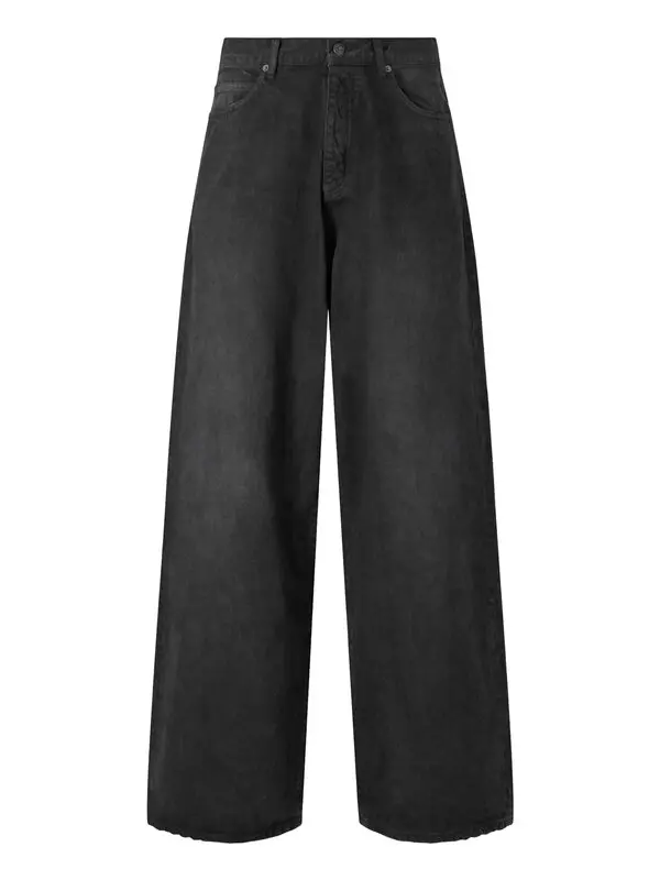 Balenciaga Wide Leg Jeans - Black