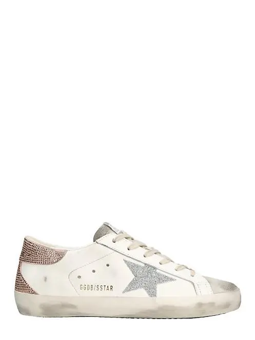 GOLDEN GOOSE Super Star Leather Low-top Trainers - White/comb