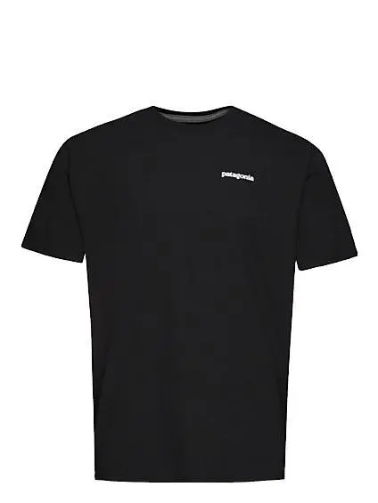 Patagonia Logo-print Cotton-blend T-shirt - Black