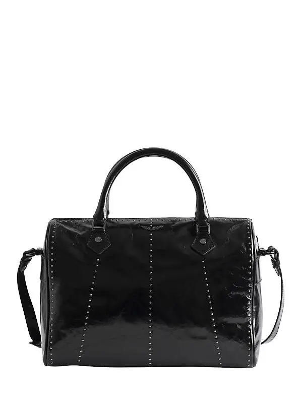 Zadig&Voltaire Patent-leather Tote Bag With Stud Embellishment - Black