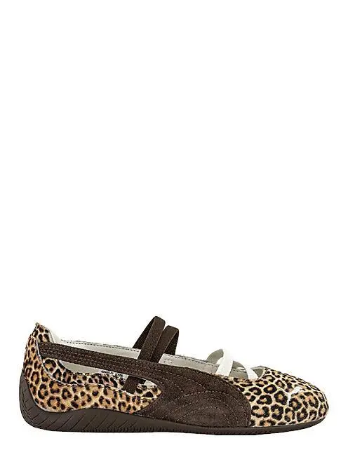 PUMA Speedcat Ballet Suede Trainers - Leopard Brown