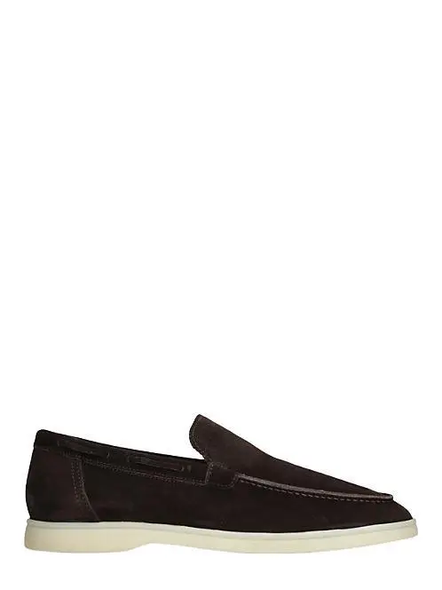 AURELIEN Suede Loafers - Grey/dark