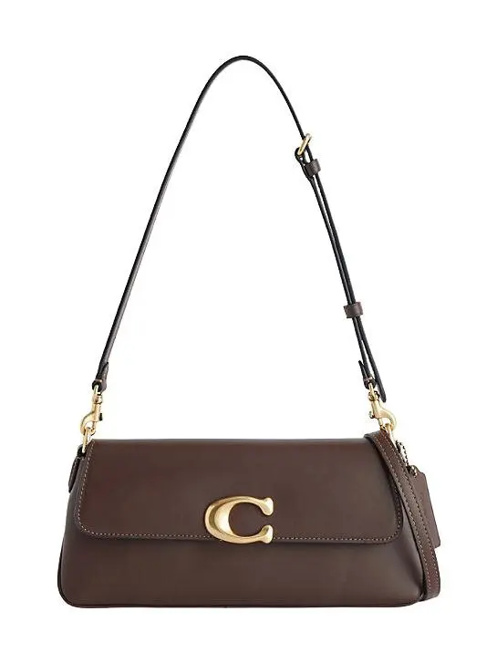 COACH Jet Leather Shoulder Bag - B4/maple