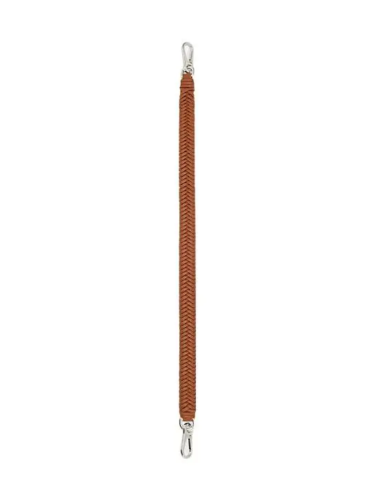 Loewe Arrow Short Woven Leather Strap - Squirrel