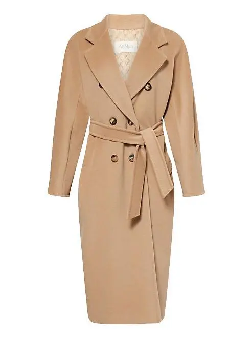 Max Mara Madame Wool And Cashmere-blend Coat - Camel