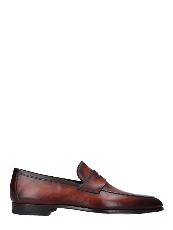 Magnanni Delos Leather Dress Loafers - Tan