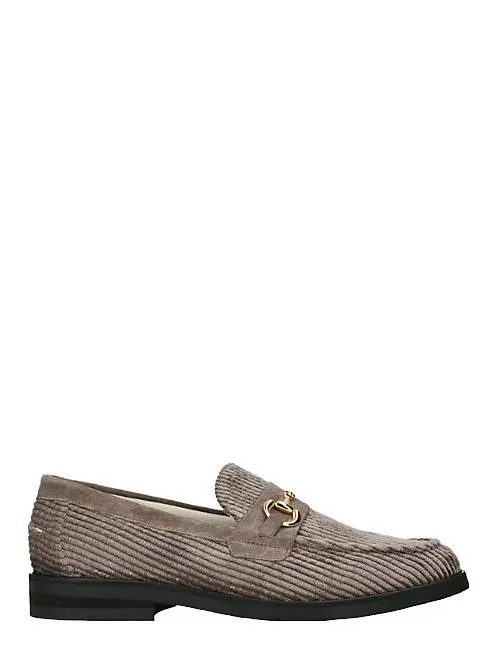 DUKE + DEXTER Wilde Horsebit Corduroy Loafers - Brown