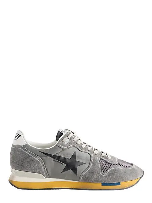 GOLDEN GOOSE Marathon Suede Trainers - Grey/d.cmb