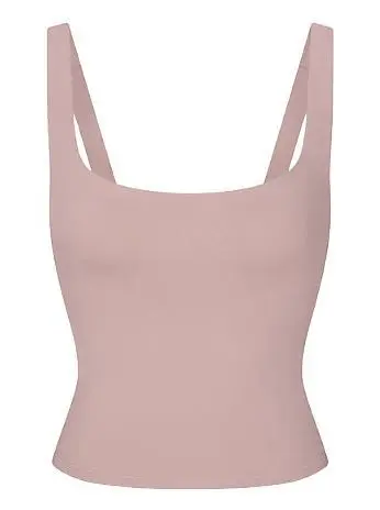 NIKESKIMS Matte Square-neck Jersey Tank Top - Himalayan