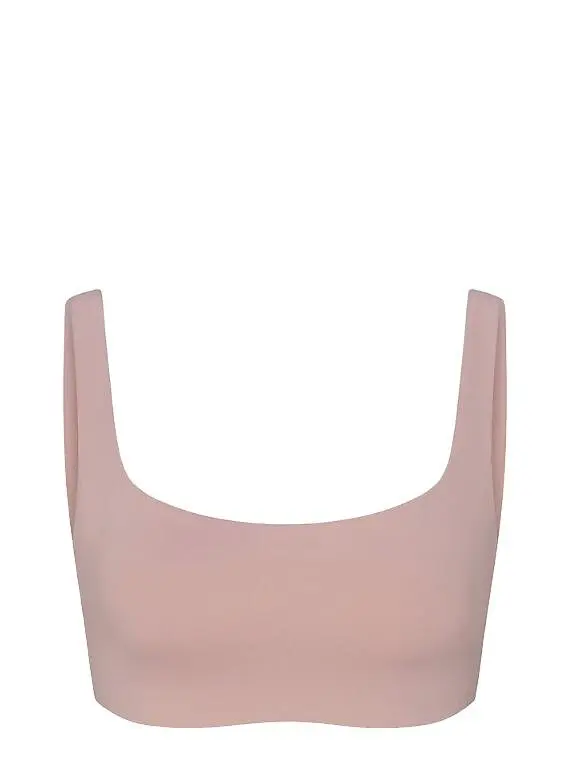 NIKESKIMS Matte Scoop-neck Sports Bra - Himalayan