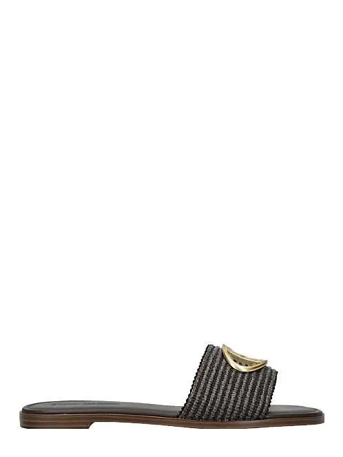 Steve Madden Kora Woven Flat Sandals - Brown