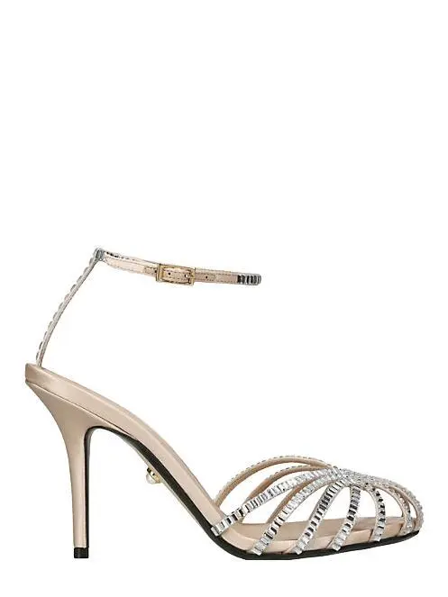 ALEVI MILANO Penelope 95 Satin Pumps - Silver Com