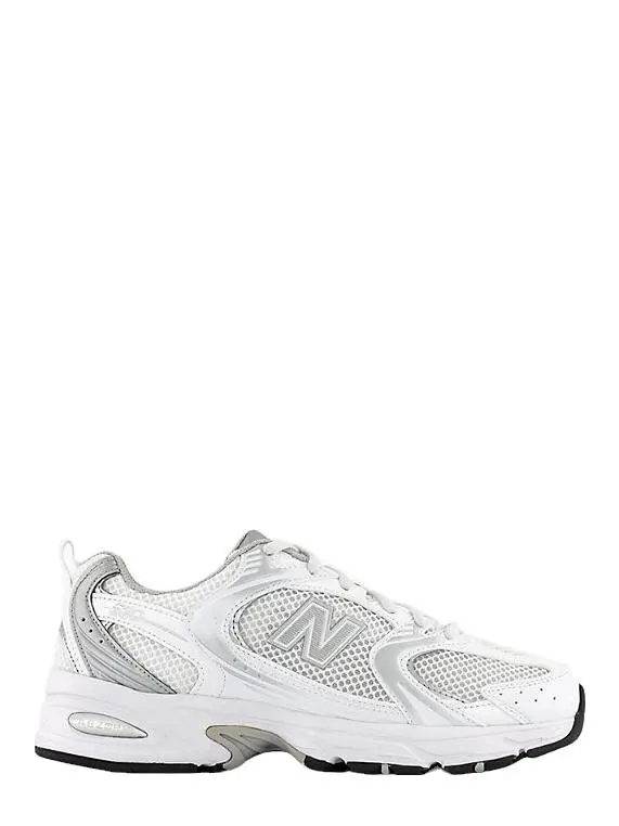 NEW BALANCE Mr530 Logo-embossed Low-top Trainers - White Silver