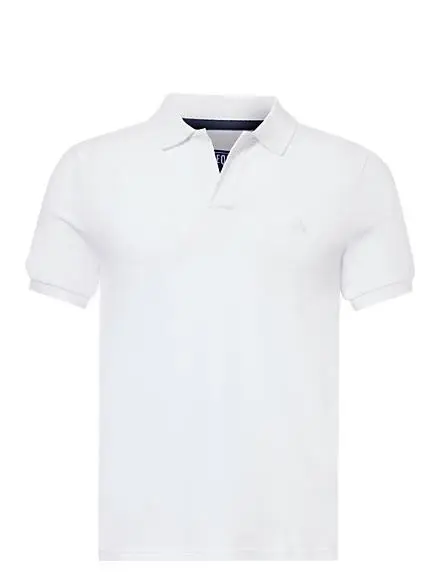 Vilebrequin Palatin Logo-embroidered Cotton Polo Shirt - Blanc