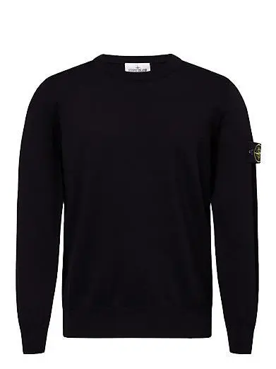 Stone Island Cotton-knit Crewneck Jumper - Black