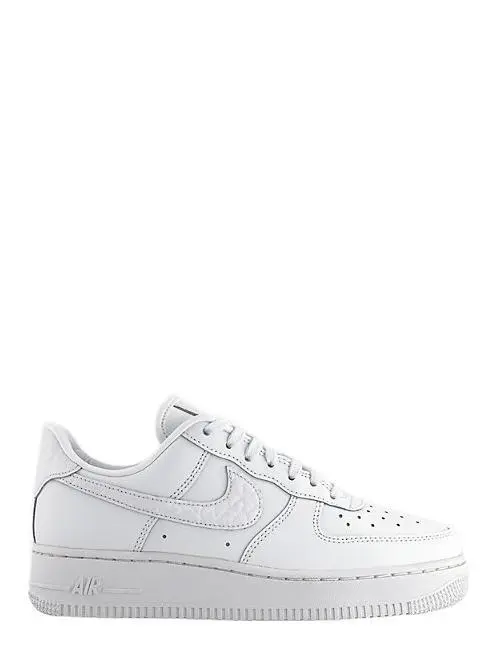 Nike Air Force 1 Leather Trainers - Summit White Summit Whit
