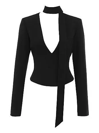 House Of Cb Danya Hourglass Corset Top - Black