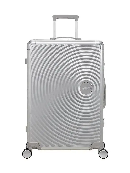 AMERICAN TOURISTER Expandable Four-wheel Shell Suitcase - Silver