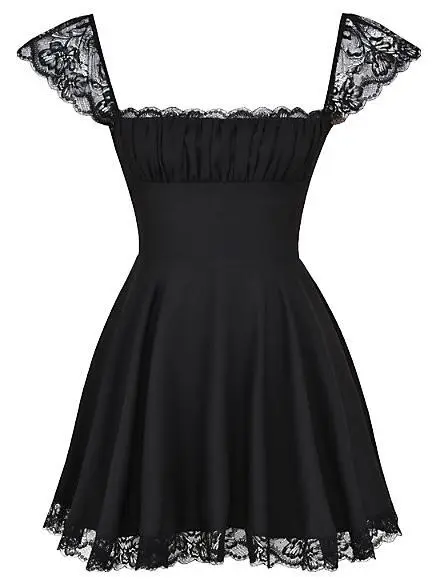 House Of Cb Kaia A-line Mini Dress - Black