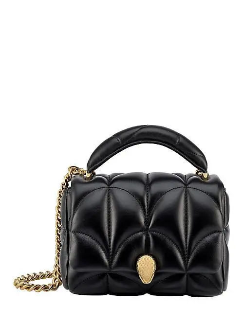 BVLGARI Serpenti Sugarloaf Shoulder Bag - Black